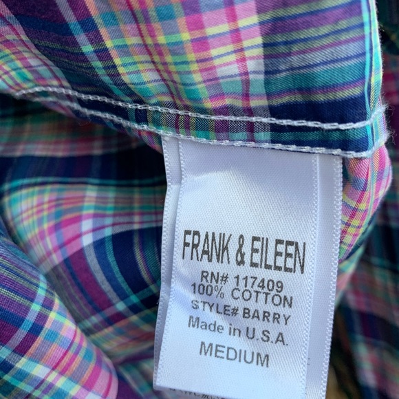 Ralph Lauren | Tops | Frank Eileen Barry Poplin Plaid Shirt Euc | Poshmark